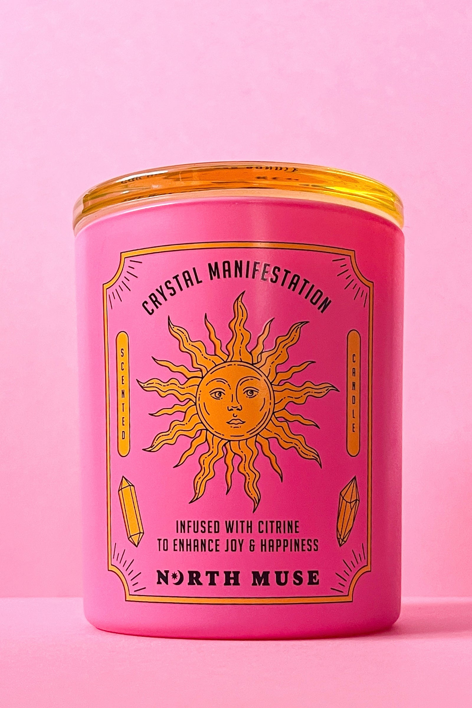 Crystal Manifestation Candle – North Muse