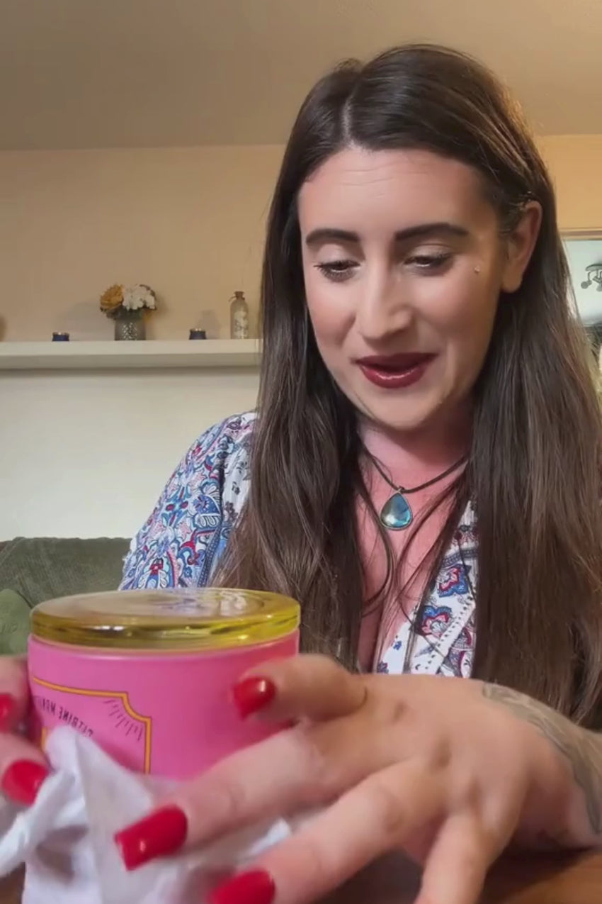 Crystal Manifestation Candle · Sicilian Lemon · Citrine – North Muse